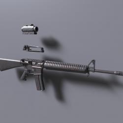 m16a1 3d model | Page 1 | STLFinder