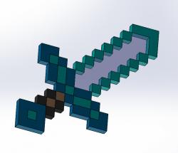 minecraft sword template 3d models 【 STLFinder