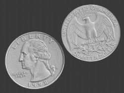 us quarter coin 3D Models | Page 1 | STLFinder