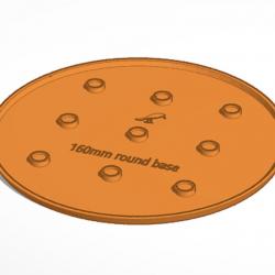 160mm round base 3d models 【 STLFinder