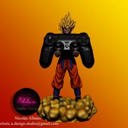support joystick goku 3D Models | Page 1 | STLFinder