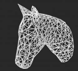 horse wireframe 3d models 【 STLFinder