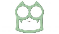 3 finger brass knuckles by 3d models 【 STLFinder