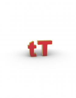 3d letter t 【 STLFinder