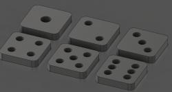 faces of a dice 3d models 【 STLFinder