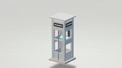 ho scale 187 bo large telephone booth 3D Models | Page 1 | STLFinder