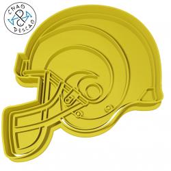 nfl 20mil full size helmet decals la rams horn 3d models 【 STLFinder