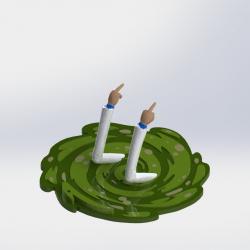 rick middle finger 3D Models | Page 1 | STLFinder