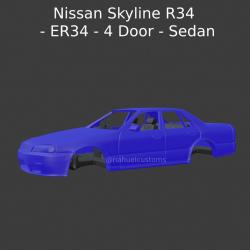 skyline 1999 r34 4 door side skirts for sale 3D Models | Page 1 | STLFinder