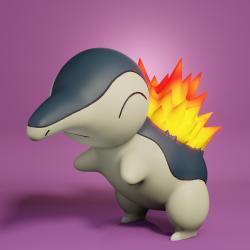 cyndaquil 3d model to print | Page 1 | STLFinder