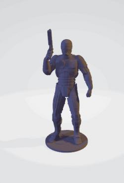 Robocop2 Movie Cain Action Figure 3d Printable Model