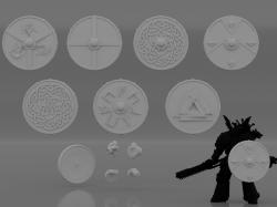 miniature viking shields 3D Models | Page 1 | STLFinder