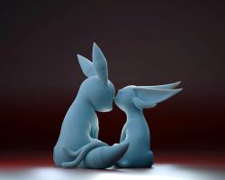 umbreon and espeon love 3D Models | Page 1 | STLFinder