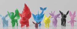 vaporeon jolteon 3D Models | Page 1 | STLFinder