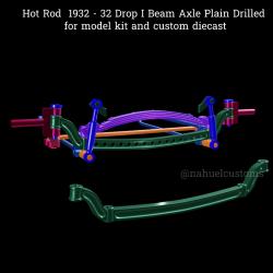 square tube drop axle for chevy hot rod 3D Models | Page 1 | STLFinder
