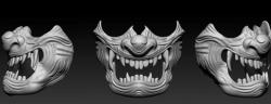 oni mask template 3d models 【 STLFinder