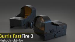 burris ar f3 flatop fastfire sight red dot 3 moa 300215 3D Models | Page 1 | STLFinder