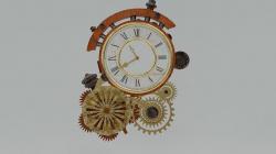the gears clock wall clock with real moving gears ir li 24 in round ...