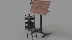 drafting table set 3D Models | Page 1 | STLFinder