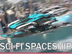 futuristic sci fi spaceship illustration all view 3D Models | Page 1 ...