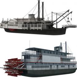 historic paddlewheel steam river boat 3D Models | Page 1 | STLFinder