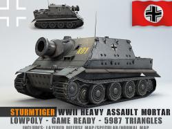 italeri 1 35 sturmtiger heavy assault mortar 38cm 299c 3D Models | Page ...