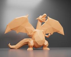 pokemon low poly charizard 3D Models | Page 1 | STLFinder