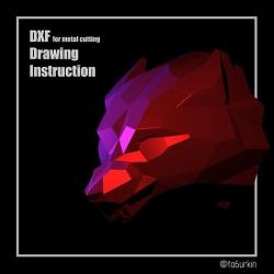 wolf head with moon dxf 3D Models | Page 1 | STLFinder