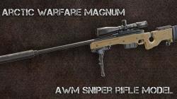 sex 3d model arctic warfare magnum awp l96a1 sniper rifle vr ar low ...