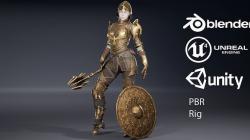 female knight in armor 3D Models | Page 1 | STLFinder
