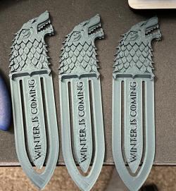 game of thrones bookmark 3D Models | Page 1 | STLFinder