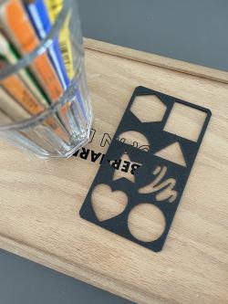 outus 16 pieces kids drawing stencils basic shape plastic drawing ...