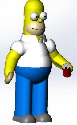 homer simpson obeso 3d models 【 STLFinder