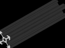 10pcs 2020 t slot aluminum extrusion kit black for cnc 3d printer 20 20 ...