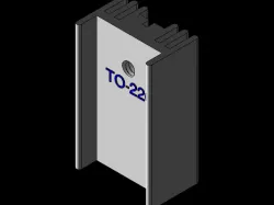 Heatsink for TO-220 Transistor - Free 3D Model | STLFinder
