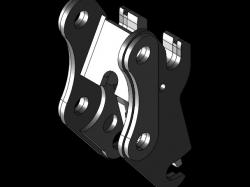 tag quick change buckets mini extractor takeuchi excavator 3D Models ...