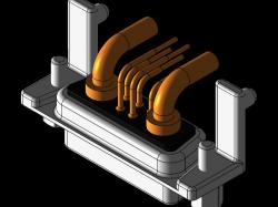 amphenol micro d sub 3d models 【 STLFinder