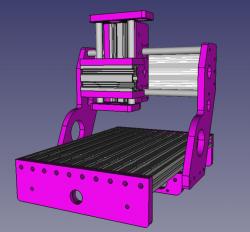 red 1419 3 axis mini diy cnc router cuts mild steel 3D Models | Page 1 ...