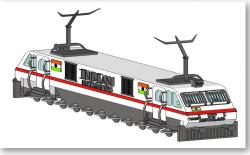 paper model indian railways wap 7 papercraft | Page 1 | STLFinder