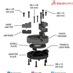 3 jaw chuck cad model | Page 1 | STLFinder