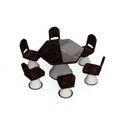 dining table sketchup 3d models 【 STLFinder