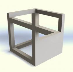 Hypercube Impossible Cube sculpture Large 3d models 【 STLFinder