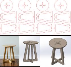 cnc stool 3d models 【 STLFinder