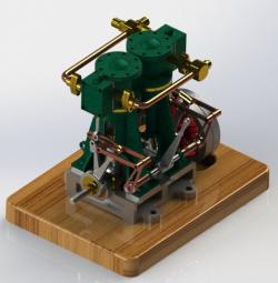 vertical twin steam engine with reverse gear 3D Models | Page 1 | STLFinder