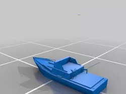 deep sea sports fishing boat - Free 3D Model | STLFinder