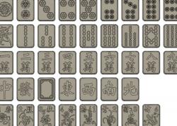 mahjong tiles set 3d models 【 STLFinder