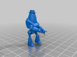 gray statue with a cowboy hat and a mustache futurama 3D Models | Page ...
