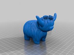 highland cow straw topper 3d print file | Page 1 | STLFinder