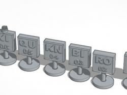 the periodic table of chess set 3d models | Page 1 | STLFinder