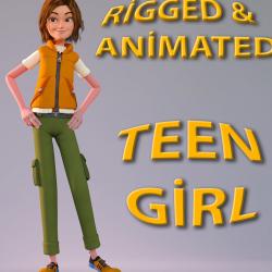 realistic little girl rigged and animated 3D Models | Page 1 | STLFinder